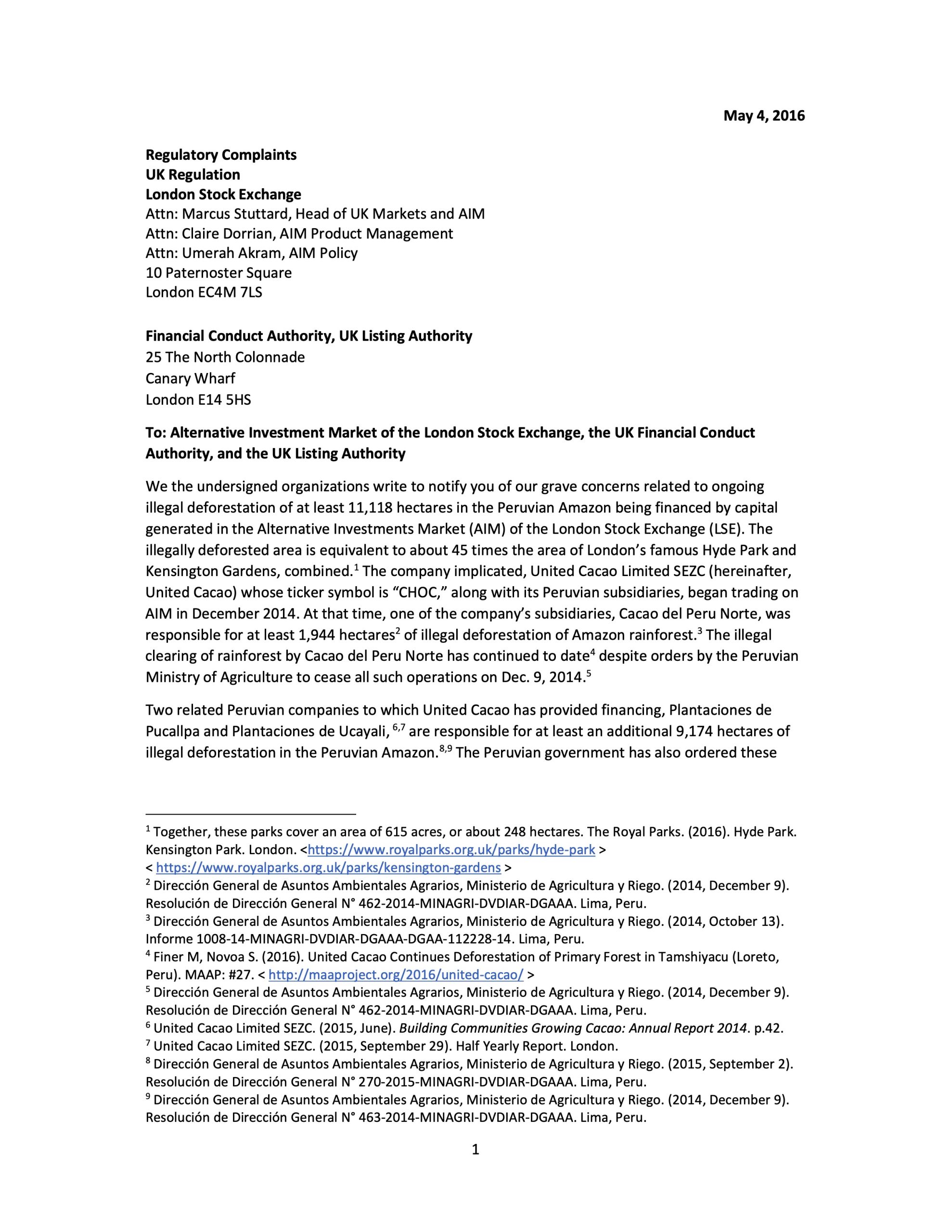 LETTER: EIA, Indigenous Groups Write Letter, Calling for Removal of ...